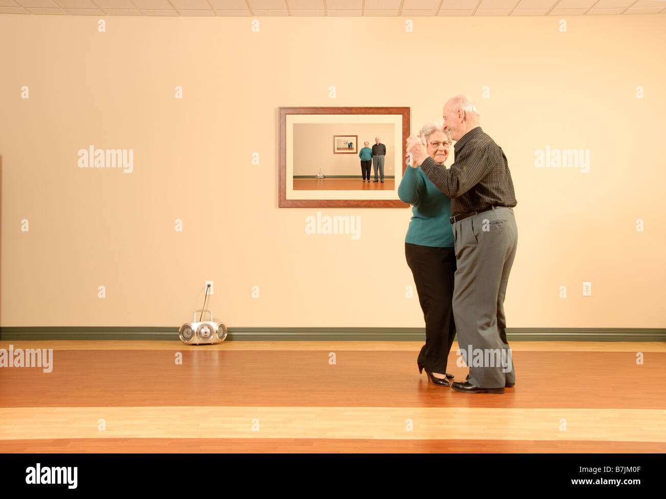 Two senior woman dancing full body hi-res stock photography and images ...