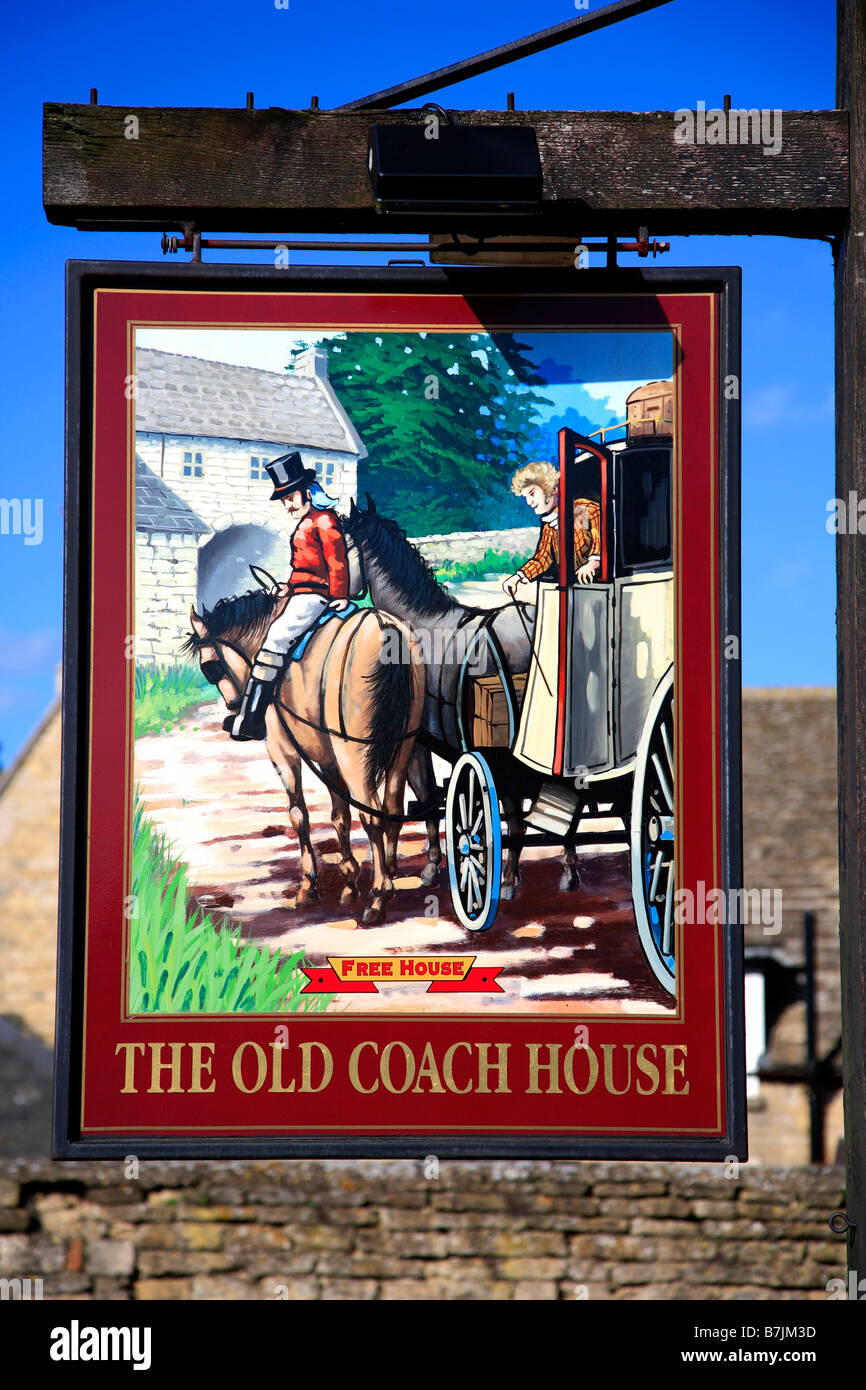The Old Coach House pub Sign Market Deeping town Lincolnshire County ...