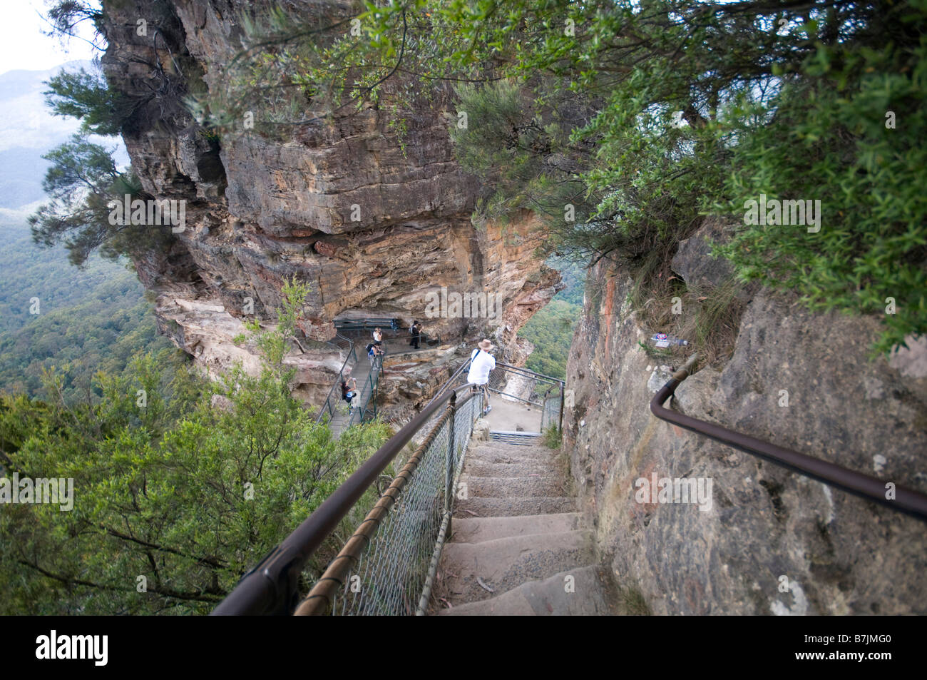 pathway to Three sisters lookout and the giants steps Blue Mountains ...
