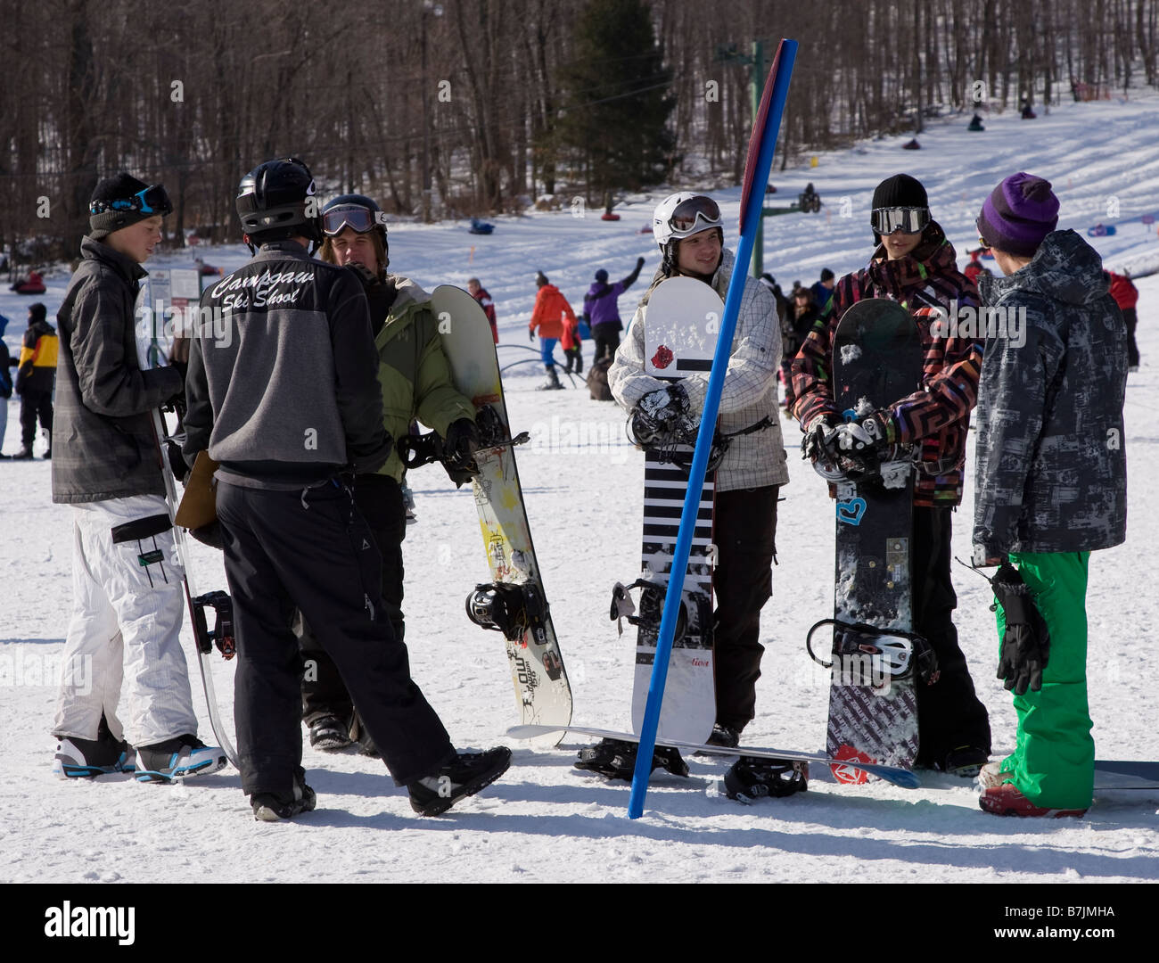 Snowboard lesson hi-res stock photography and images - Alamy