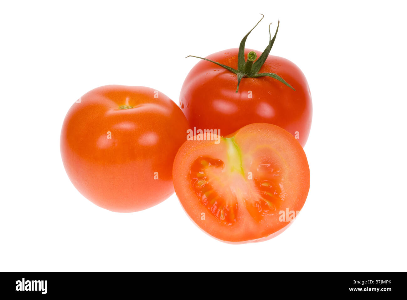 fresh tomato isolated on a white background Stock Photo - Alamy
