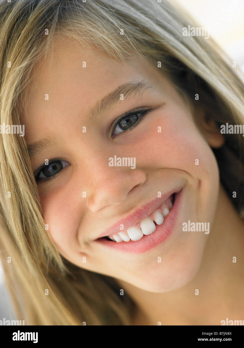 Portrait Of Girl Smiling Stock Photo - Alamy