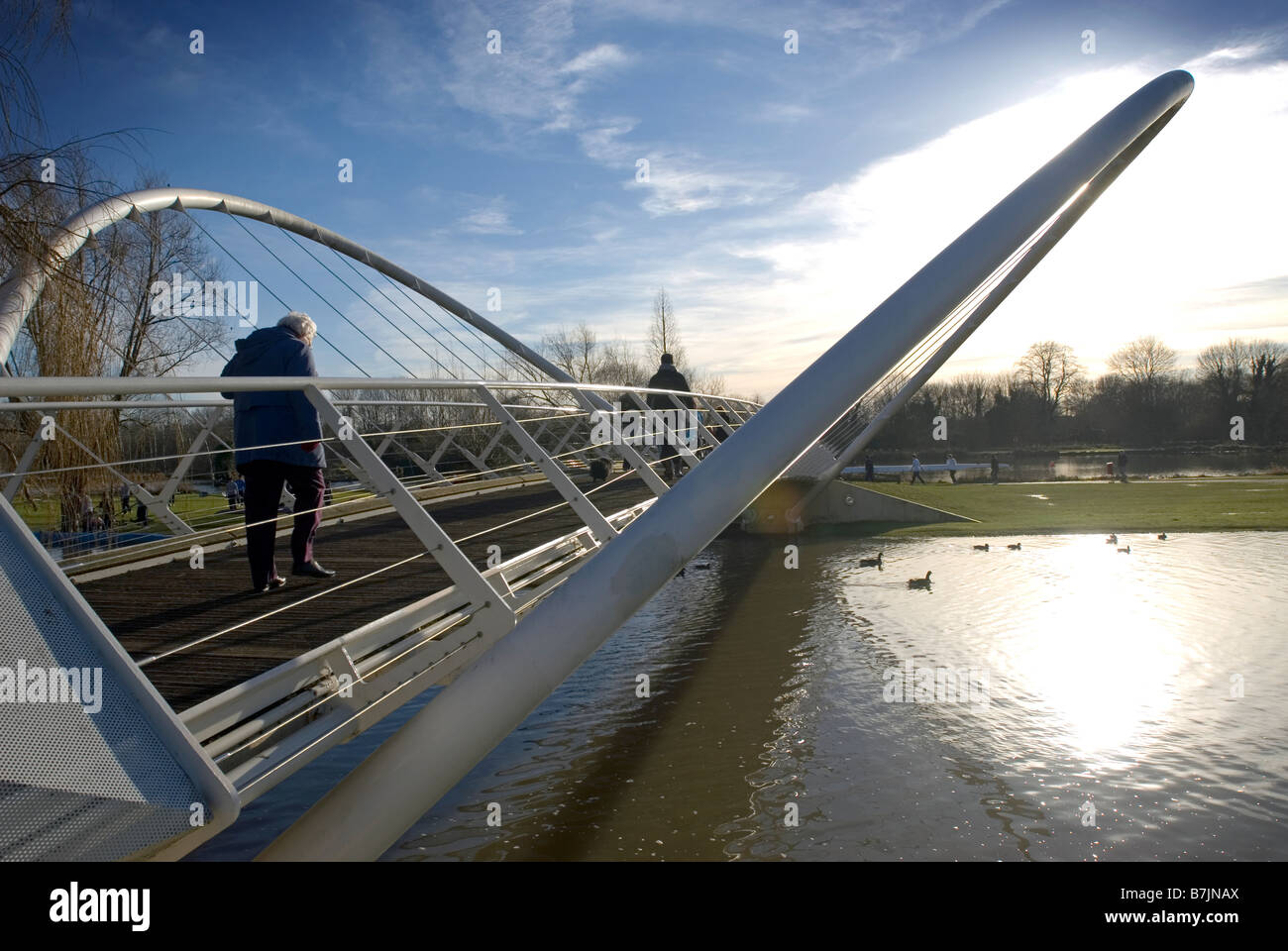 The Butterfly Bridge, River Great Ouse, Bedford, UK Stock Photo - Alamy