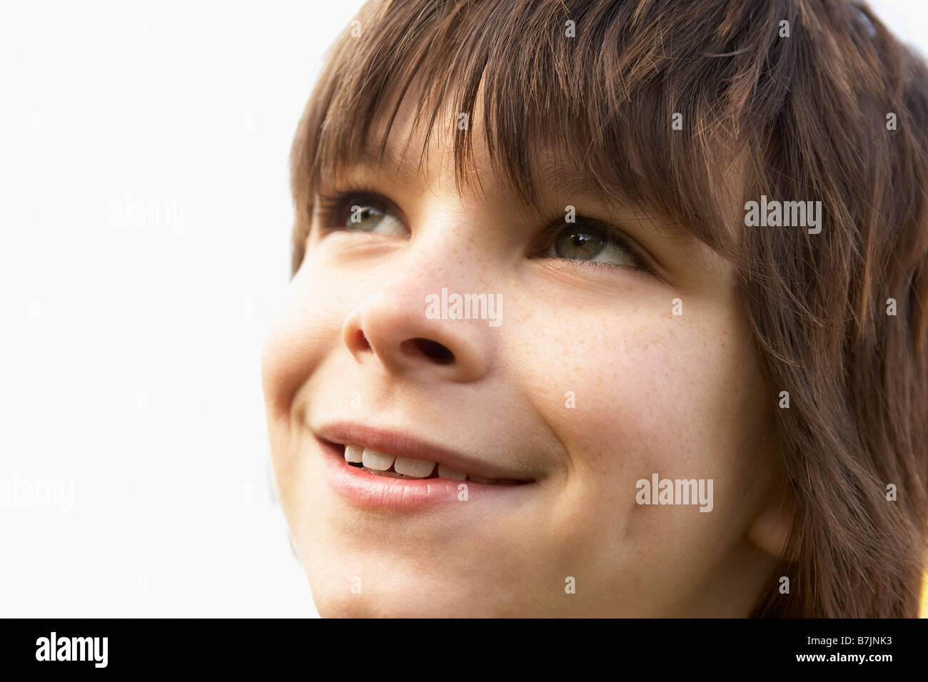 Portrait Of Boy Smiling Stock Photo - Alamy