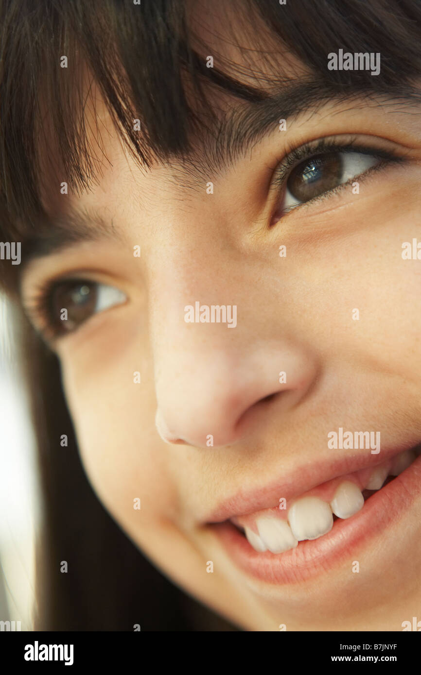 Portrait Of Girl Smiling Stock Photo - Alamy