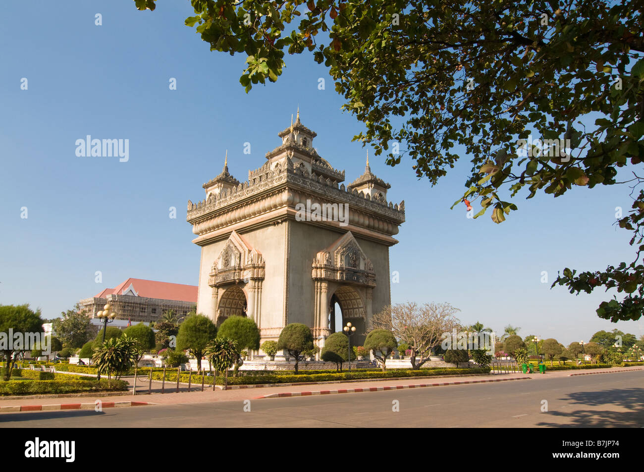 Patuxay in vientiane, Laos Stock Photo - Alamy