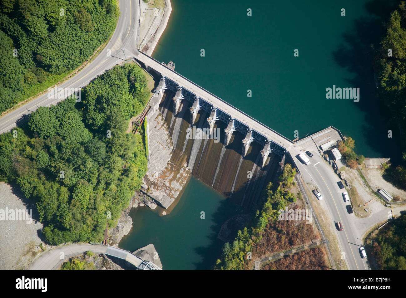 Stave Lake Dam, Canada, British Columbia, Fraser Valley Stock Photo - Alamy