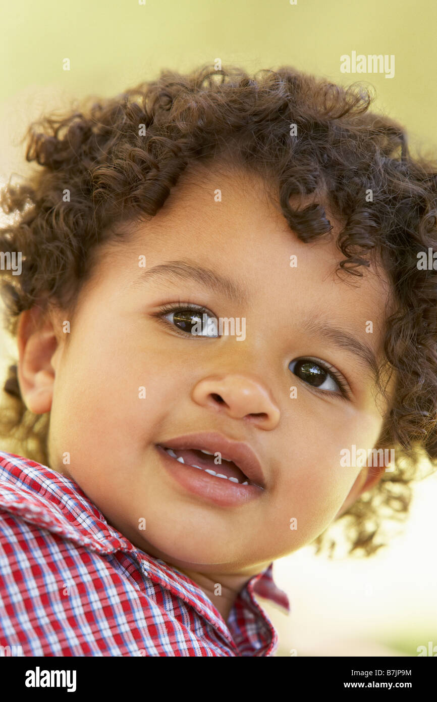 Portrait Of Baby Boy Smiling Stock Photo - Alamy