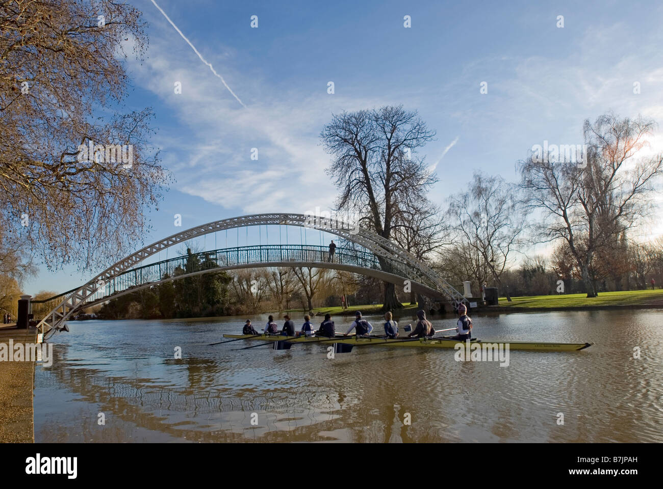 The Butterfly Bridge, River Great Ouse, Bedford, UK Stock Photo - Alamy