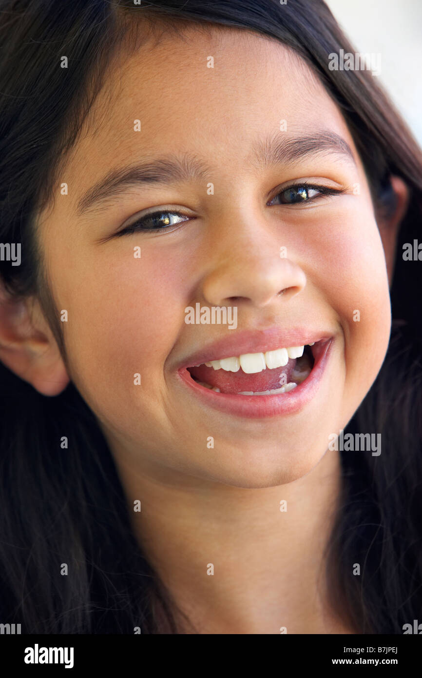 Portrait Of Girl Smiling Stock Photo - Alamy