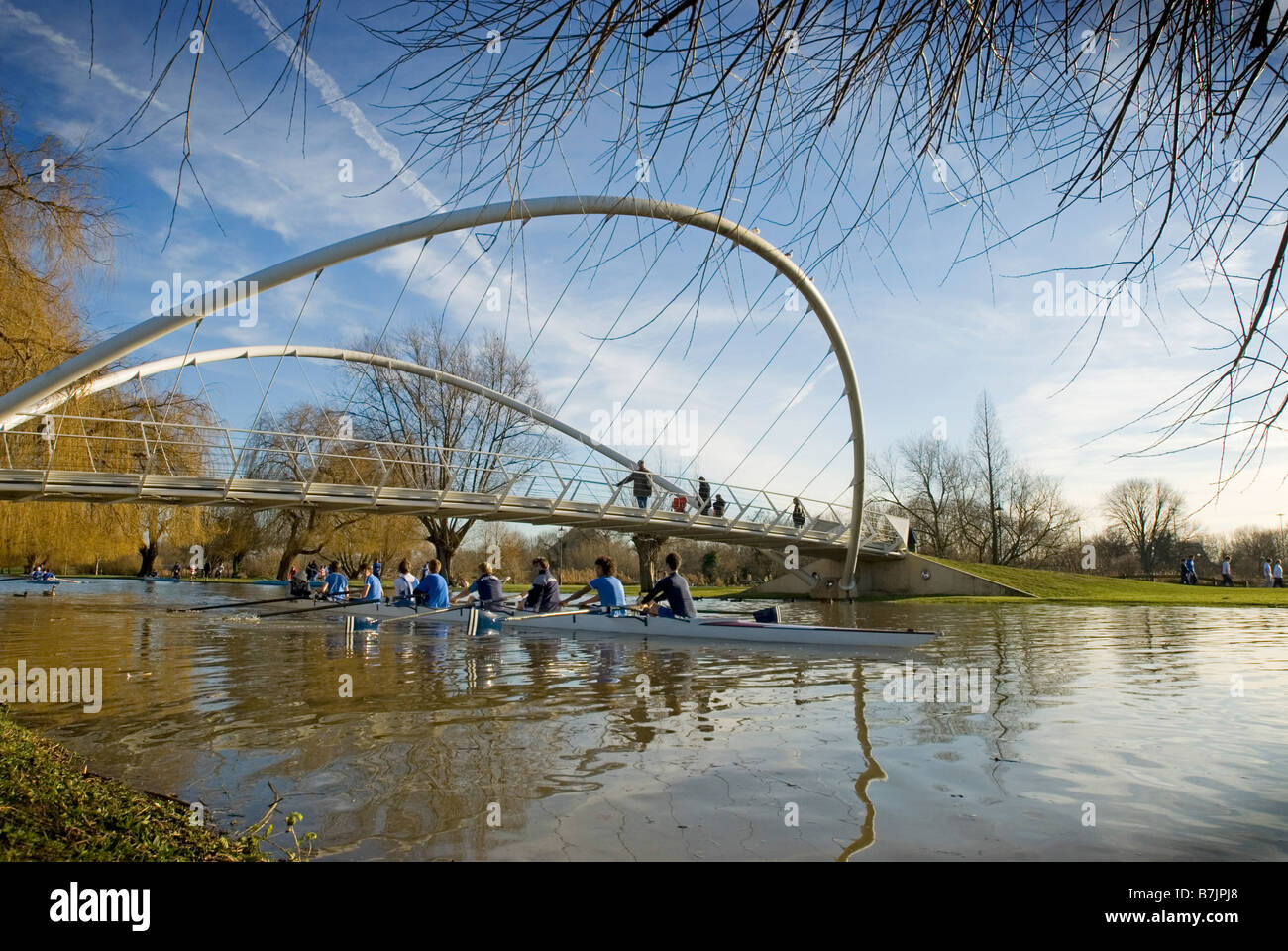 The Butterfly Bridge, River Great Ouse, Bedford, UK Stock Photo - Alamy