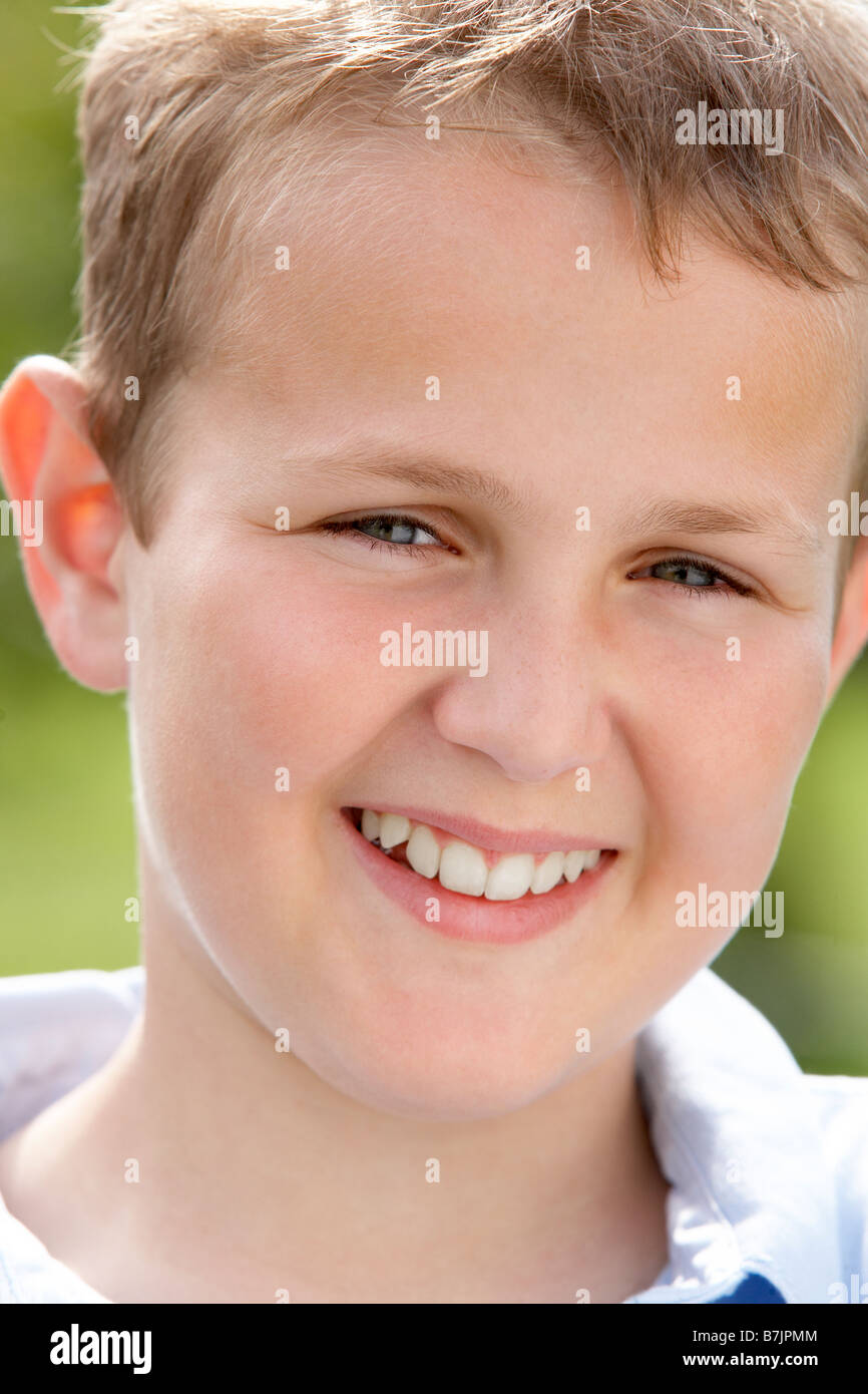 Portrait Of Pre-Teen Boy Smiling Stock Photo - Alamy Portrait Of Pre-Teen Boy Smiling Stock Photo - Alamy