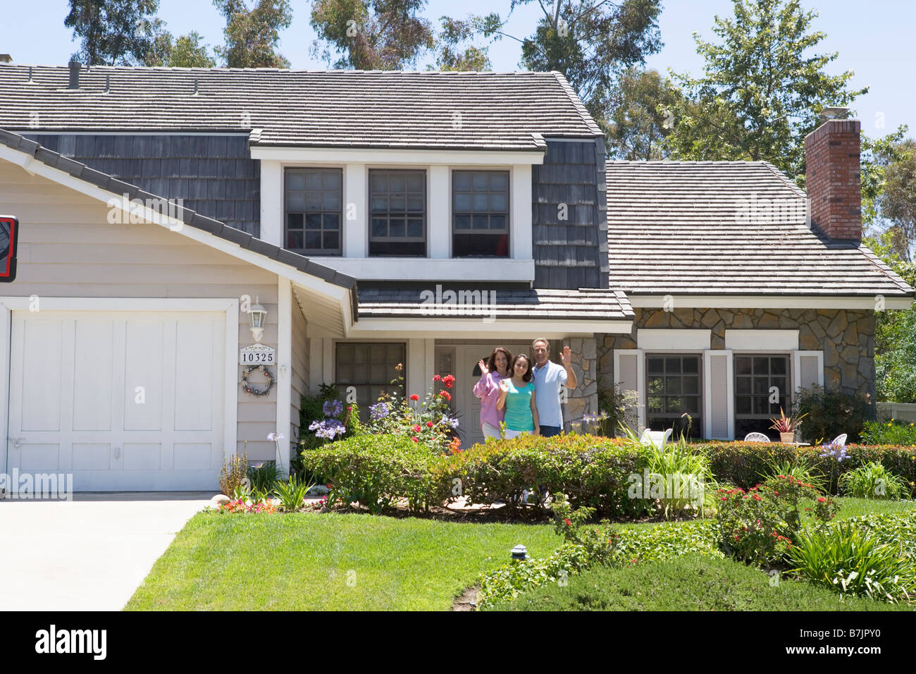 Middle aged man waving camera hi-res stock photography and images - Alamy