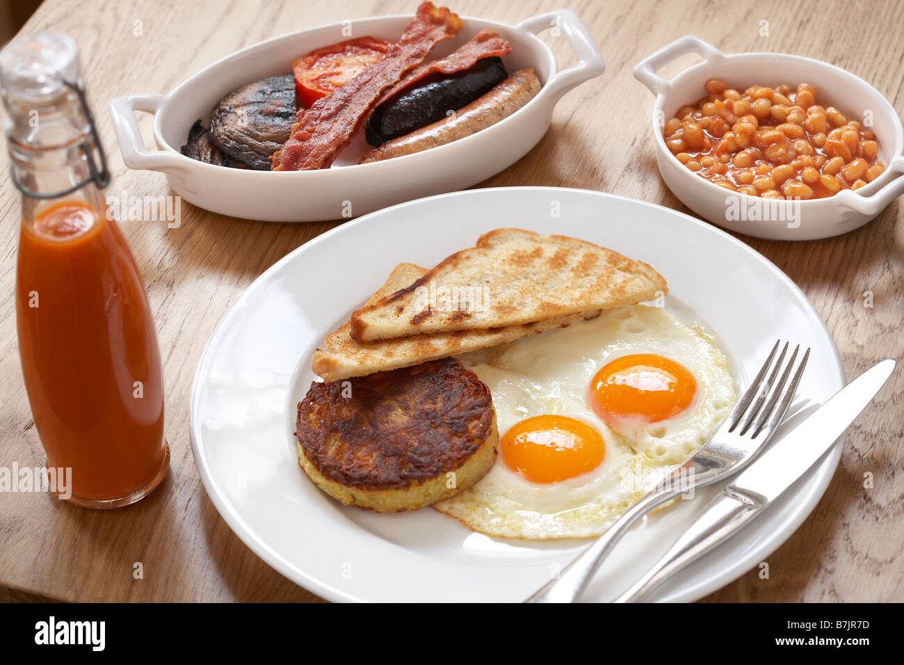 english cooked breakfast Stock Photo - Alamy