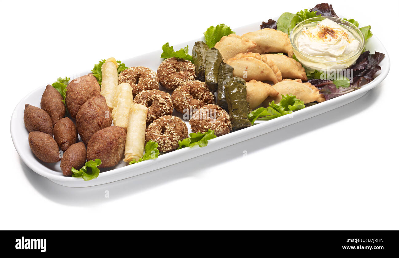 Mezza Mezze selection middle eastern Lebanese Mediterranean Palestinian ...