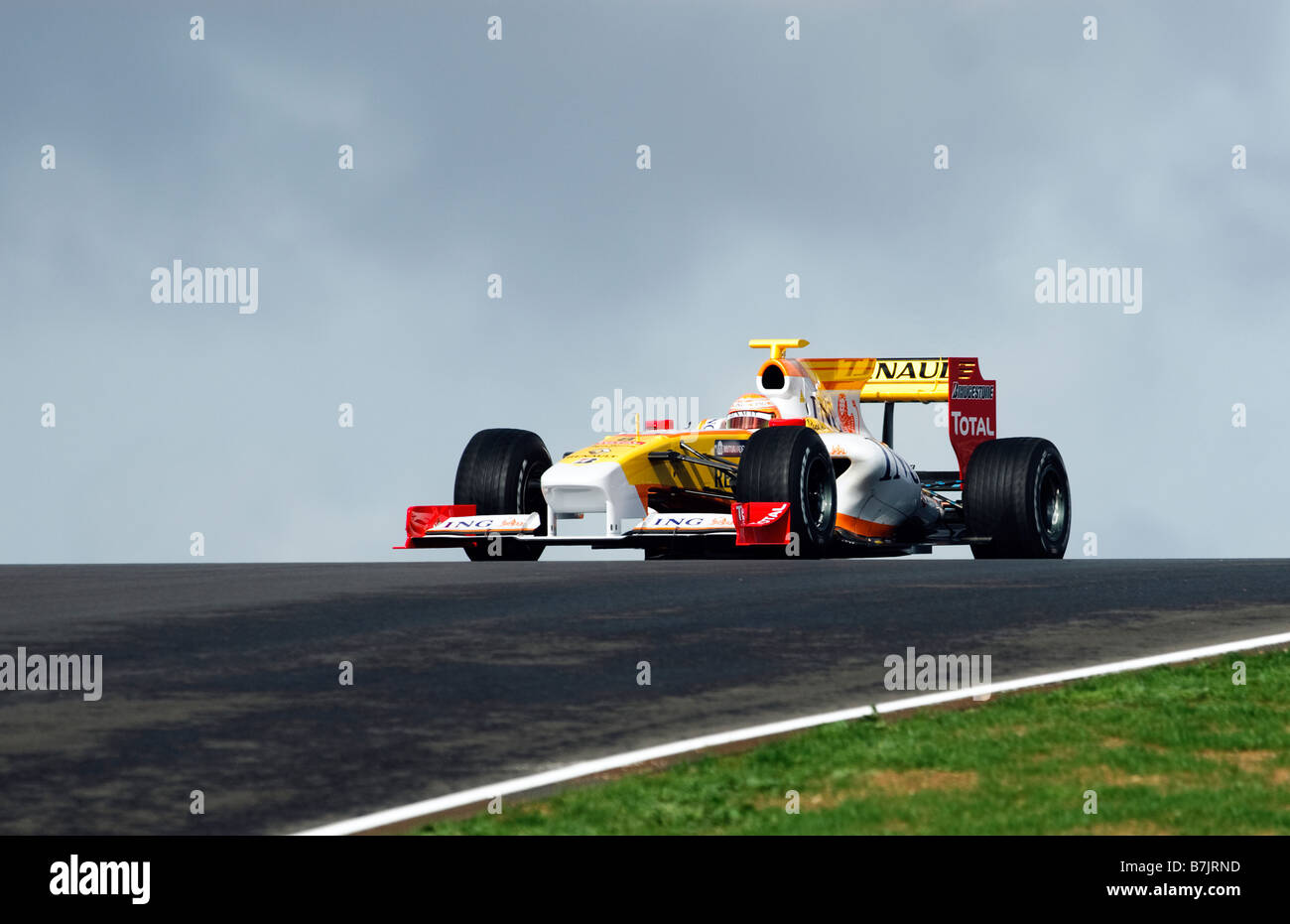 Nelson PIQUET jr testdrives the Renault R29 Formula One racecar at the ...