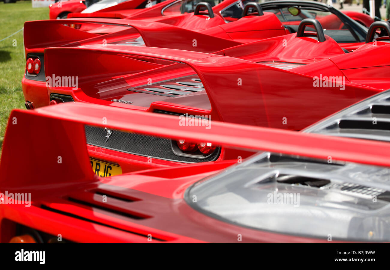 Rear of a Ferrari F40 and 2 F50s Stock Photo - Alamy