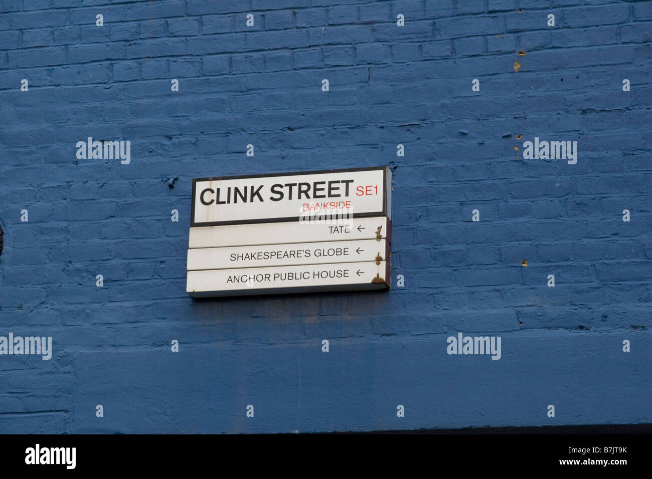 Clink Street Sign in Southwark South Bank London England Great Britain ...
