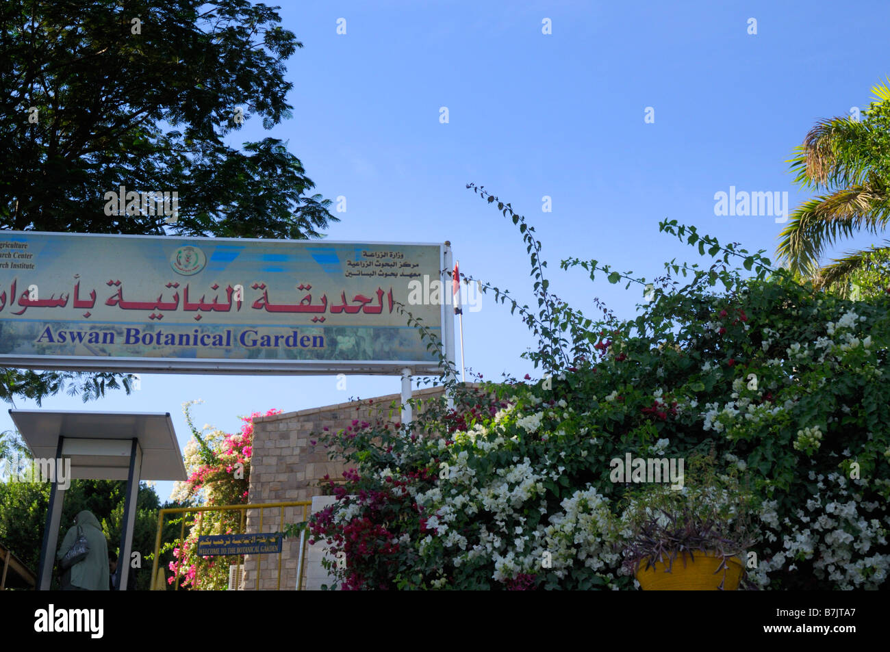 Aswan Botanical Gardens on Kitchener Island in the River Nile Stock ...