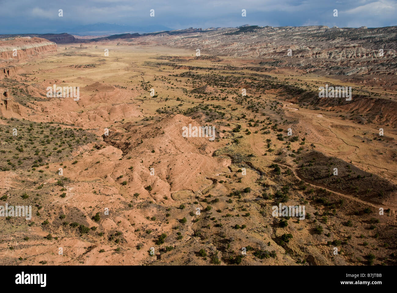 View from Upper South Desert Overlook, Hartnet Road, Capitol Reef ...