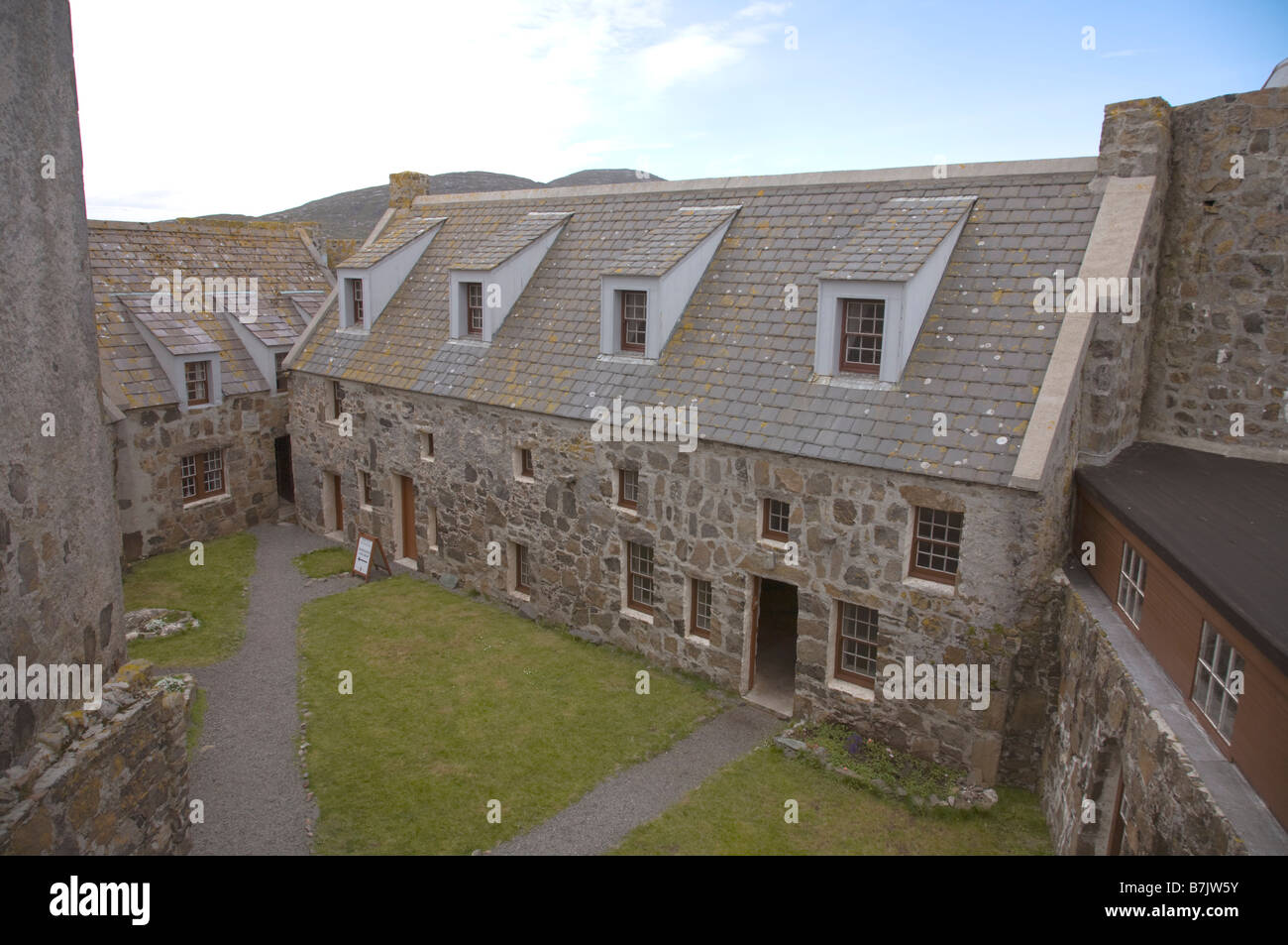 Castlebay United Kingdom Scotland GB Outer Hebrides Castle in bay owned ...