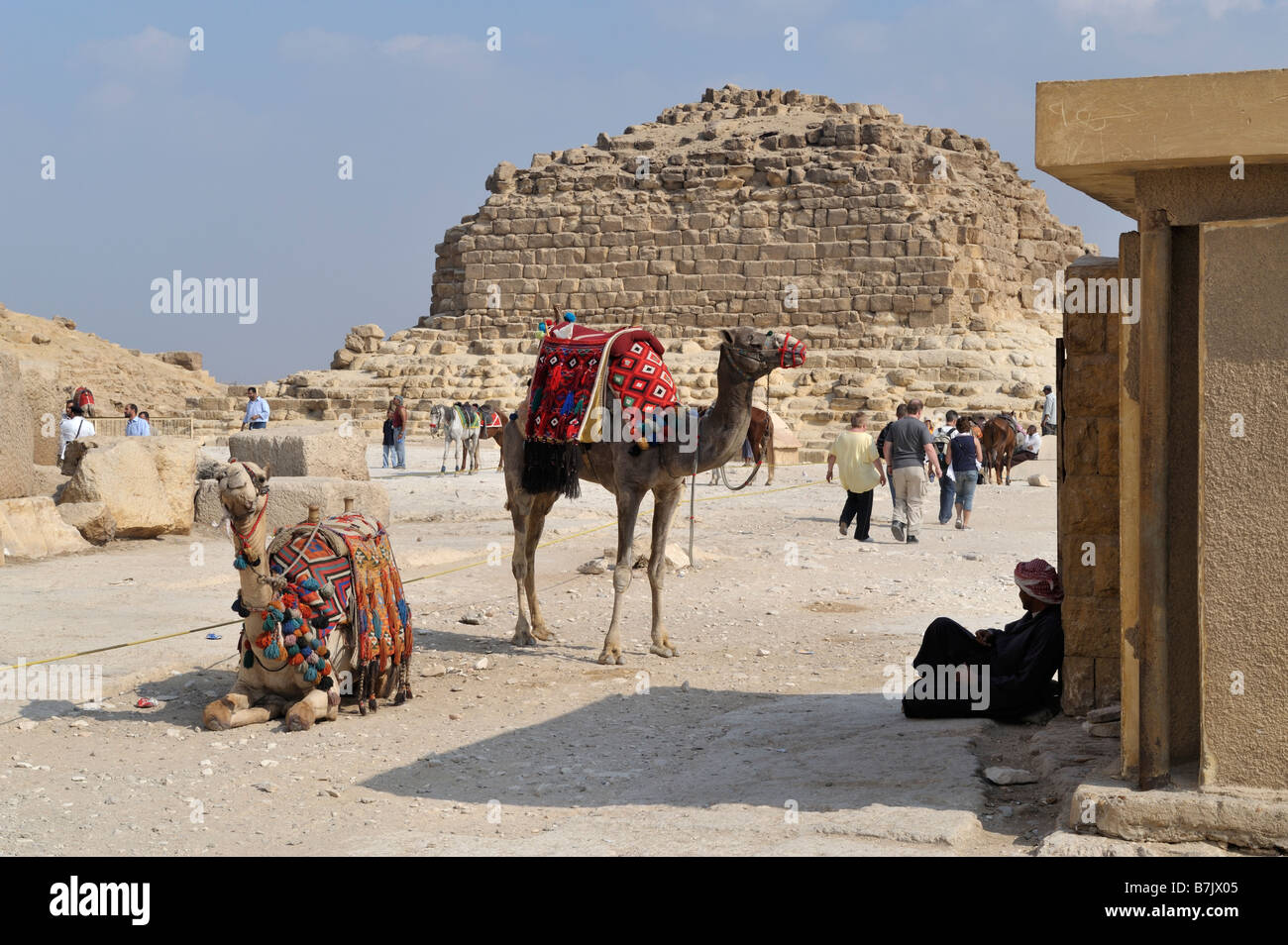 The Pyramids of the Queens Giza Egypt 081112 32026 Stock Photo - Alamy