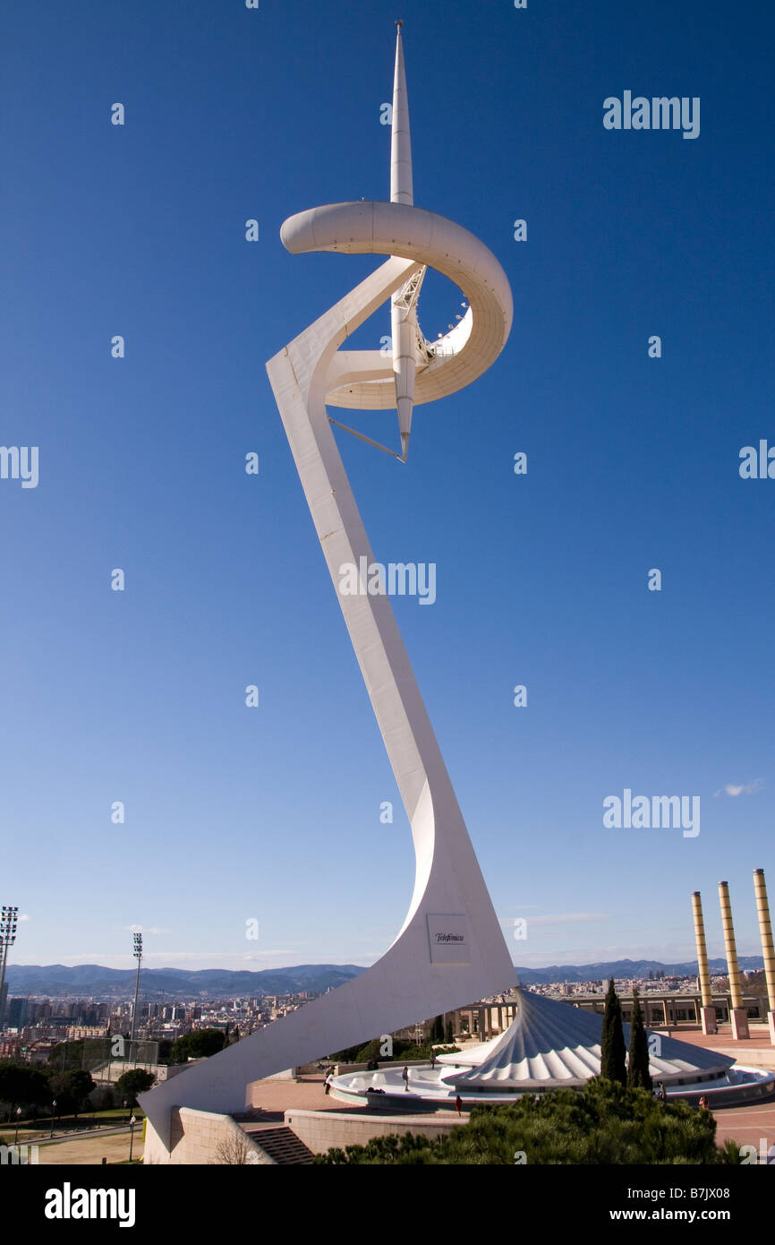 Communications tower in barcelona hi-res stock photography and images ...