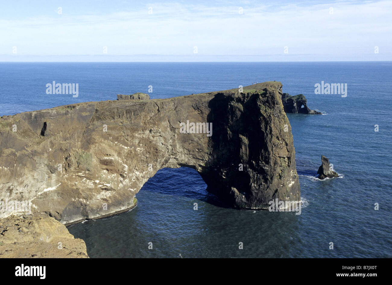 Rock arch Dyrhólaey, Iceland Stock Photo - Alamy