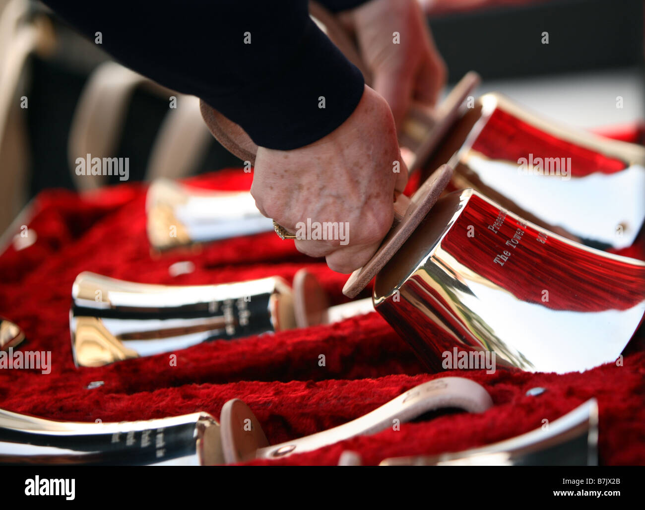 Hand bell ringers hi-res stock photography and images - Alamy
