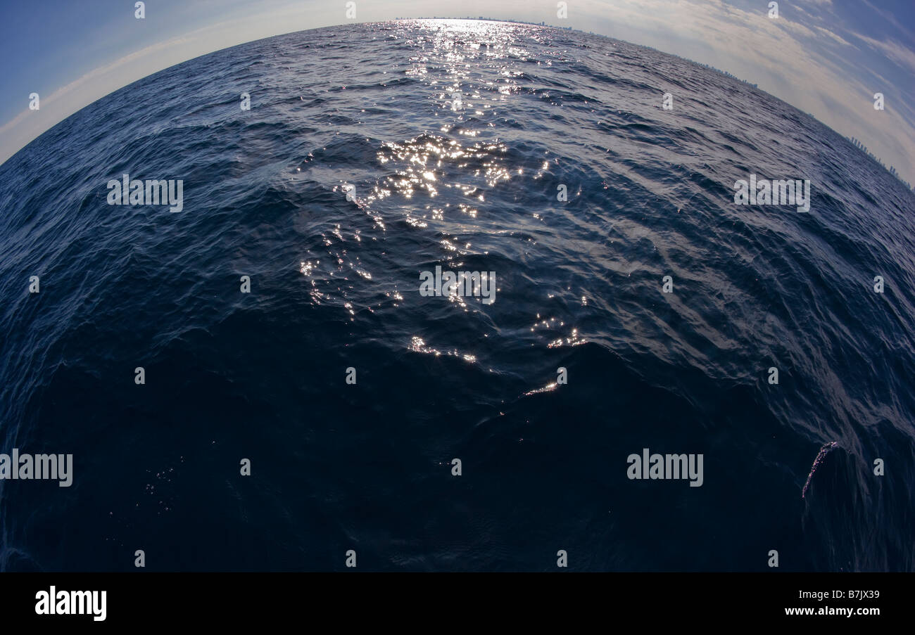 MIAMI BEACH, FLORIDA, USA - Atlantic Ocean, about 4 miles off north ...
