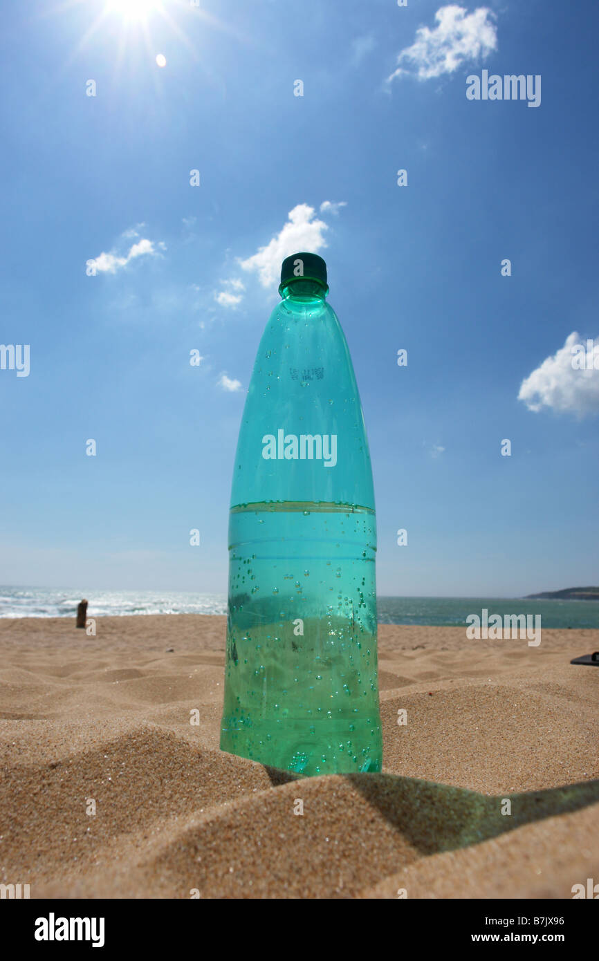 water bottle at the beach Stock Photo - Alamy