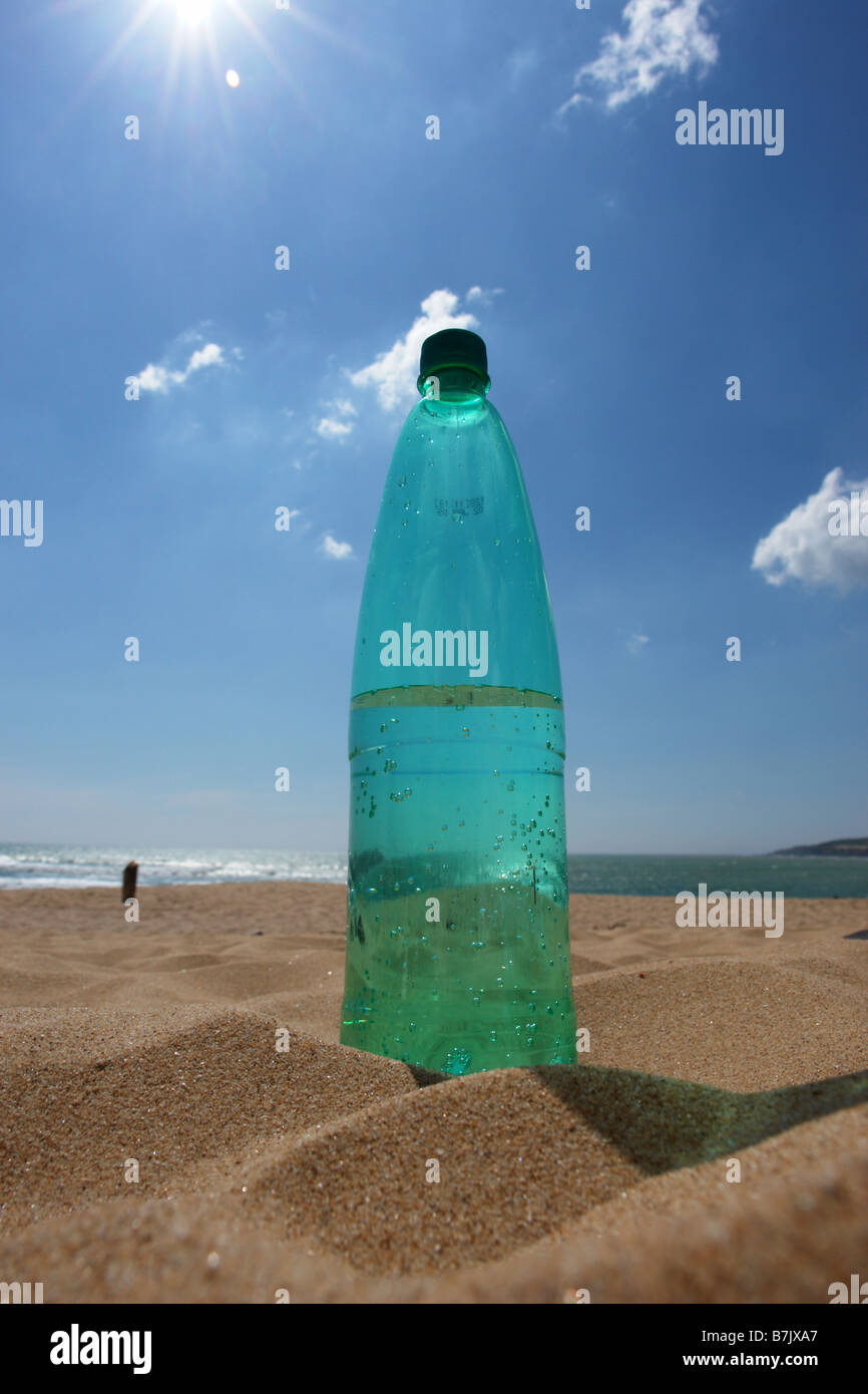 water bottle at the beach Stock Photo - Alamy