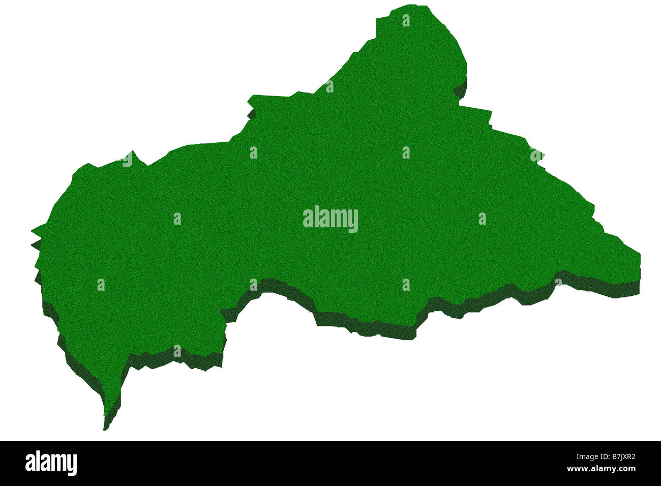 Outline map of Central African Republic Stock Photo - Alamy