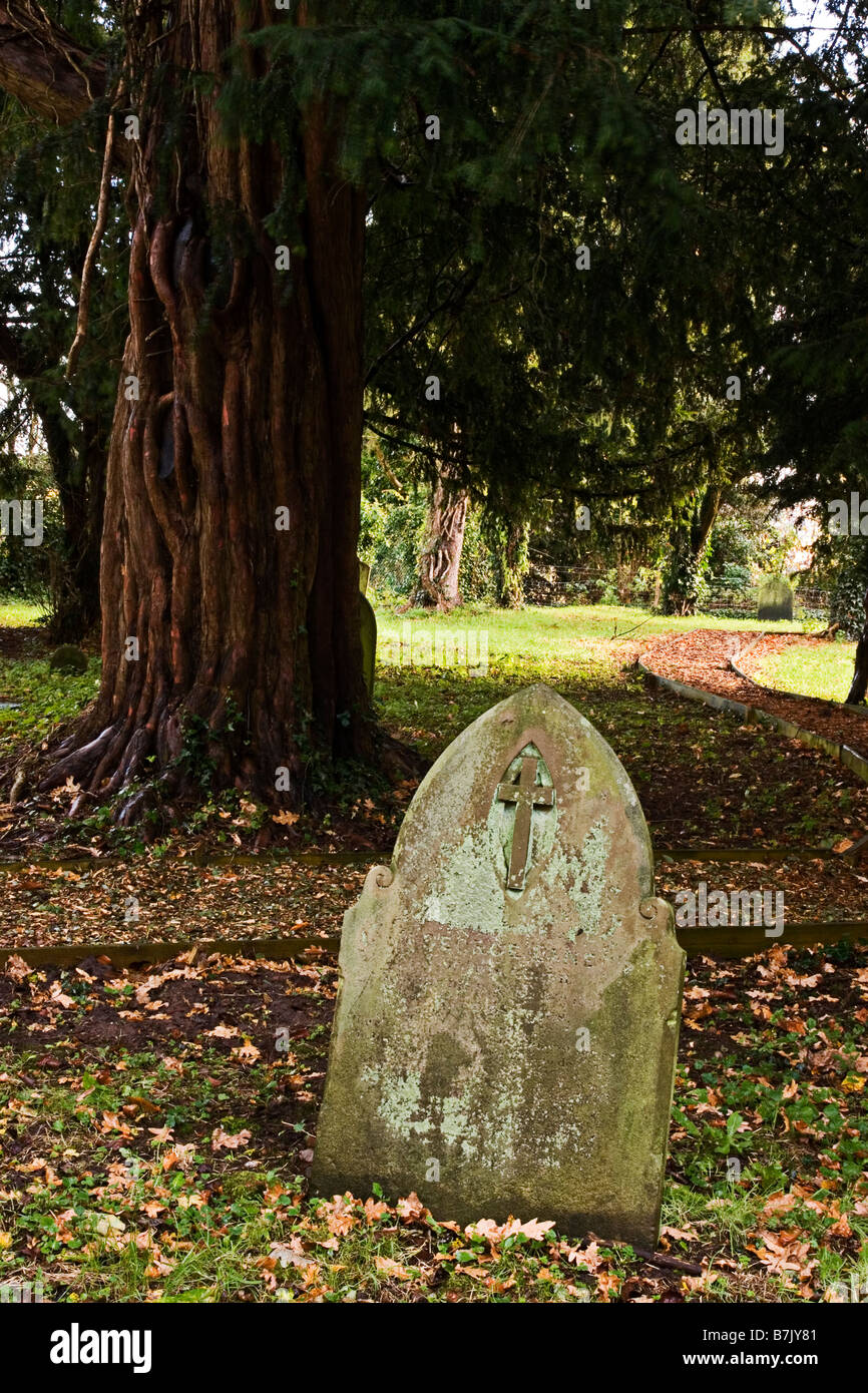 A gravestone in a churchyard Stock Photo - Alamy