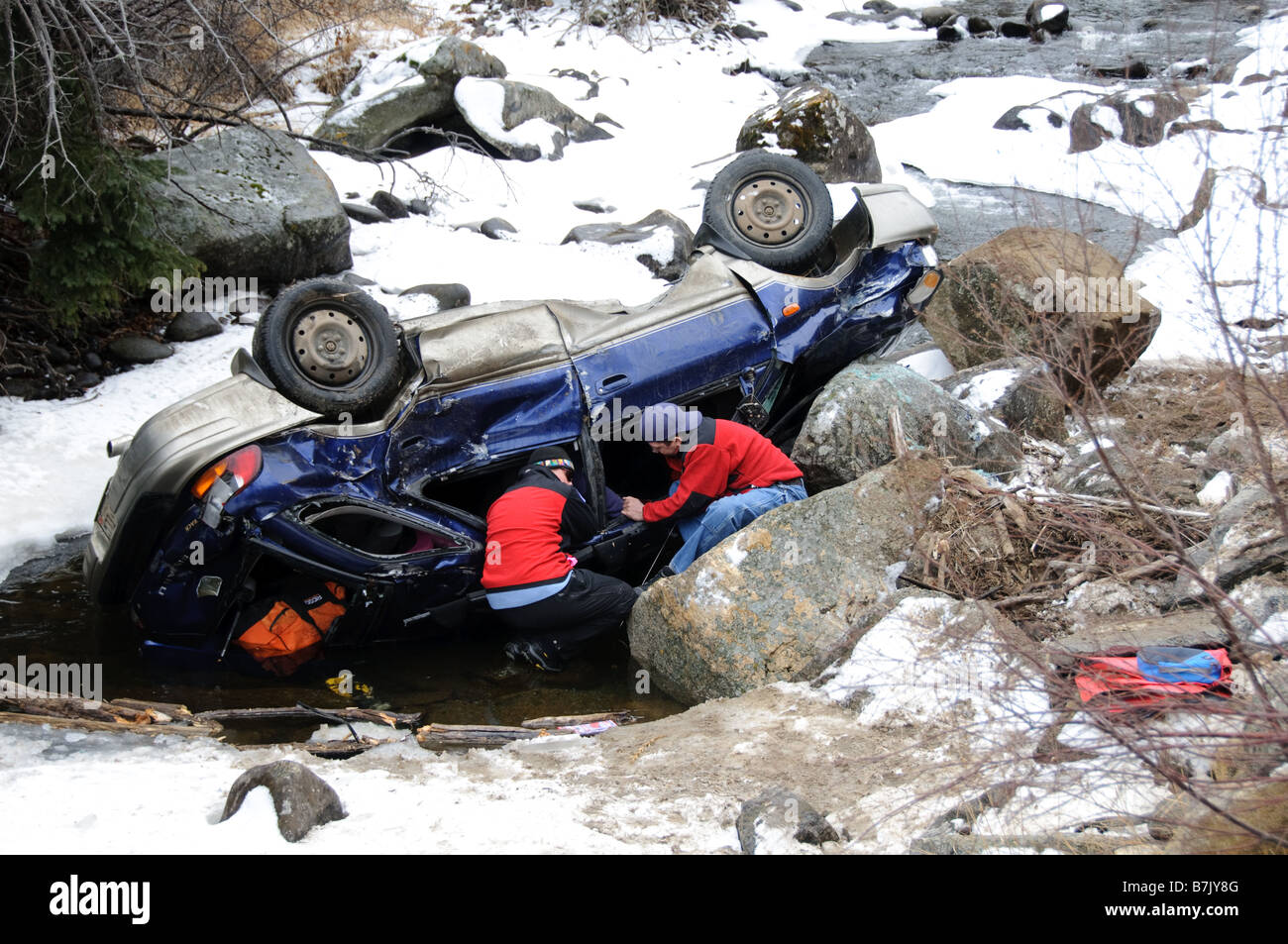 Car roll over hi-res stock photography and images - Alamy