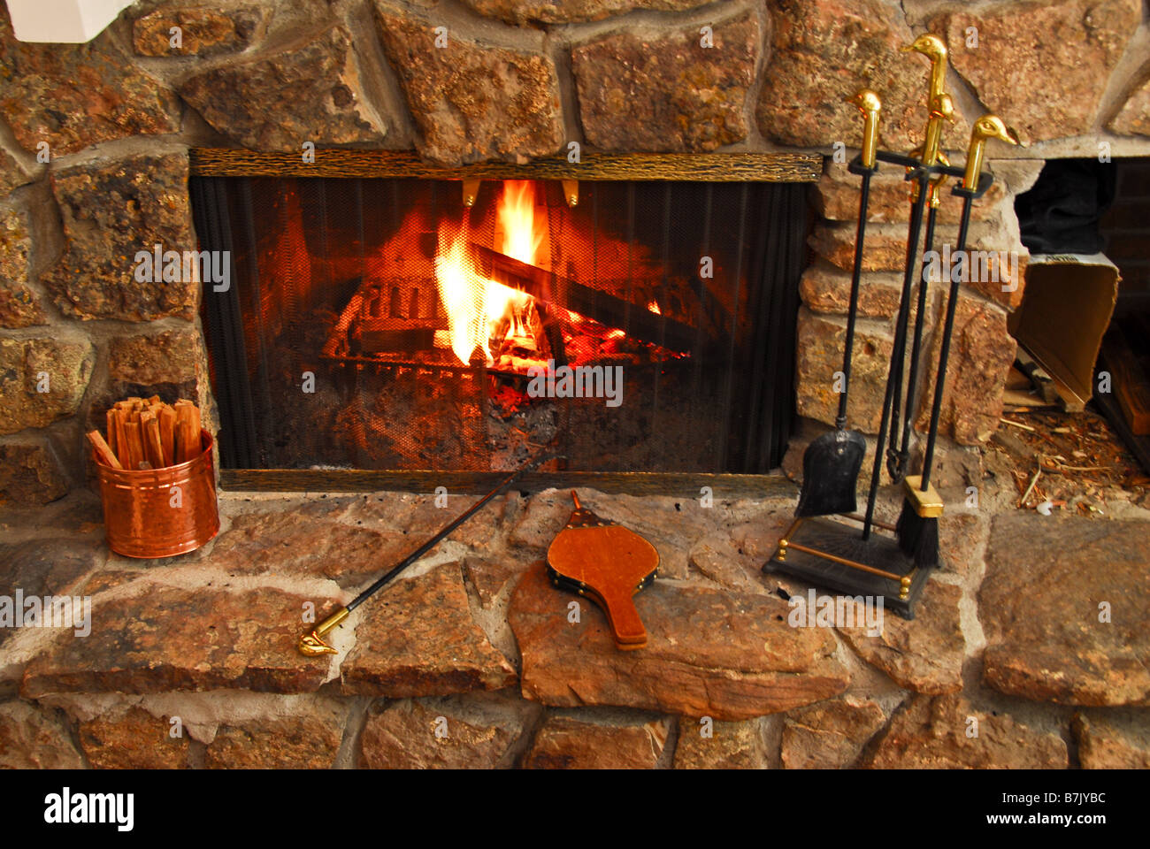 Fire place tools hi-res stock photography and images - Alamy