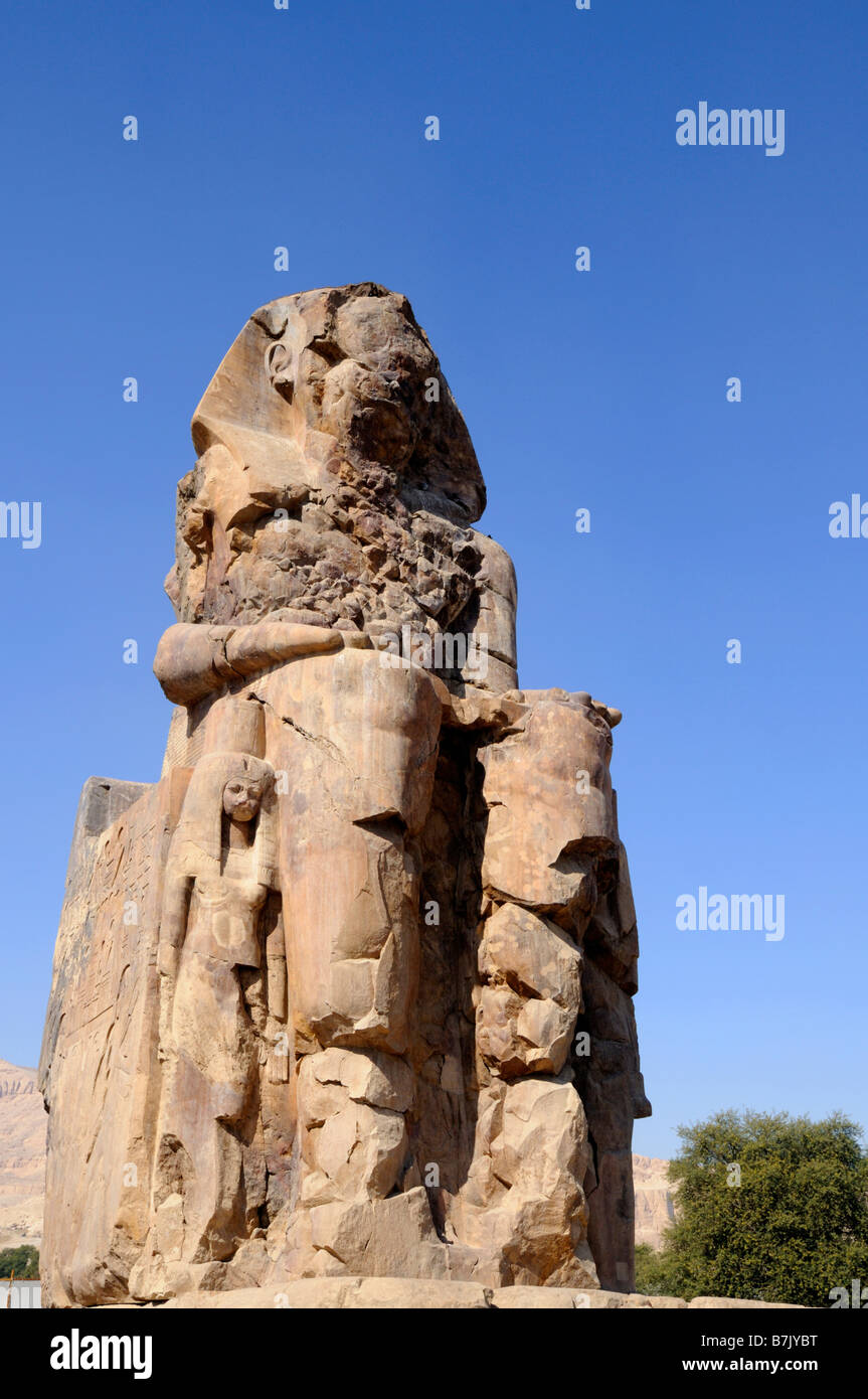 The Colossus of Memnon in Egypt Stock Photo - Alamy