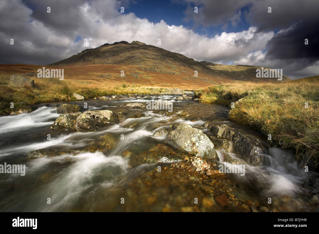 The River Duddon and Ulpha Fell near Cockley Beck Bridge on the Wrynose ...