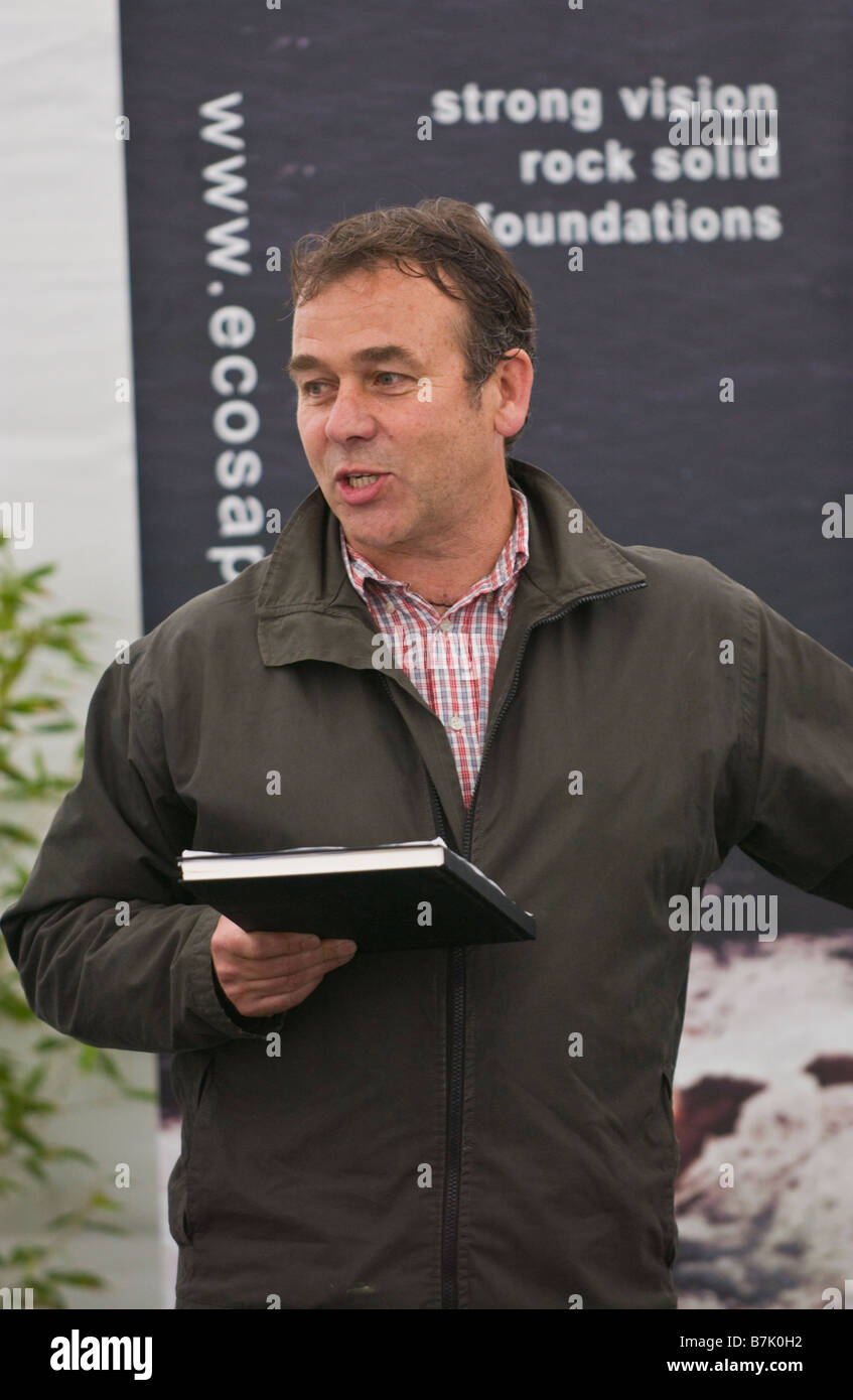 Andy Middleton speaking at EcoSapiens event at The Guardian Hay ...