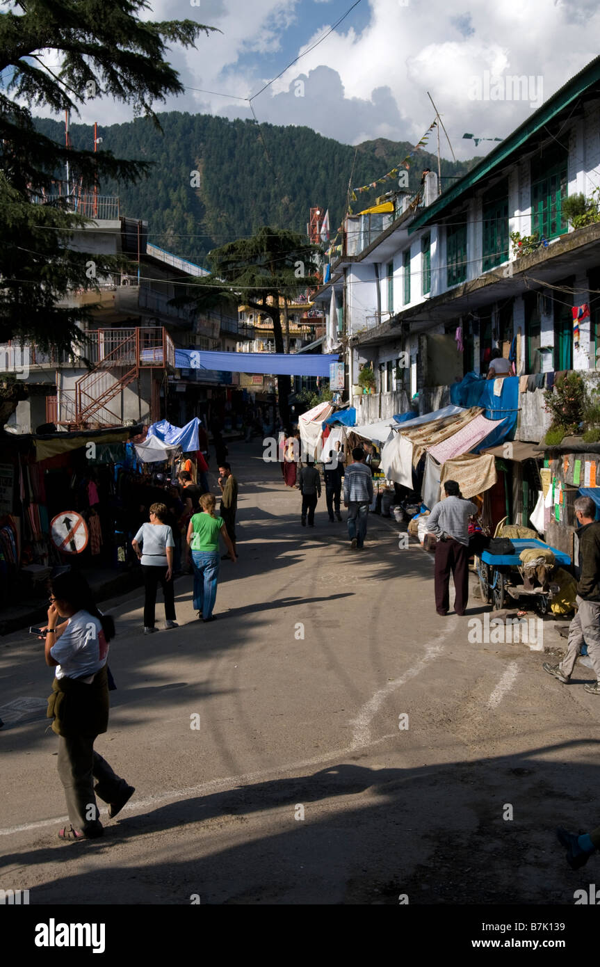 MacLeodganj in the Himalayan Foothills. Dharamsala. Himachal Pradesh ...
