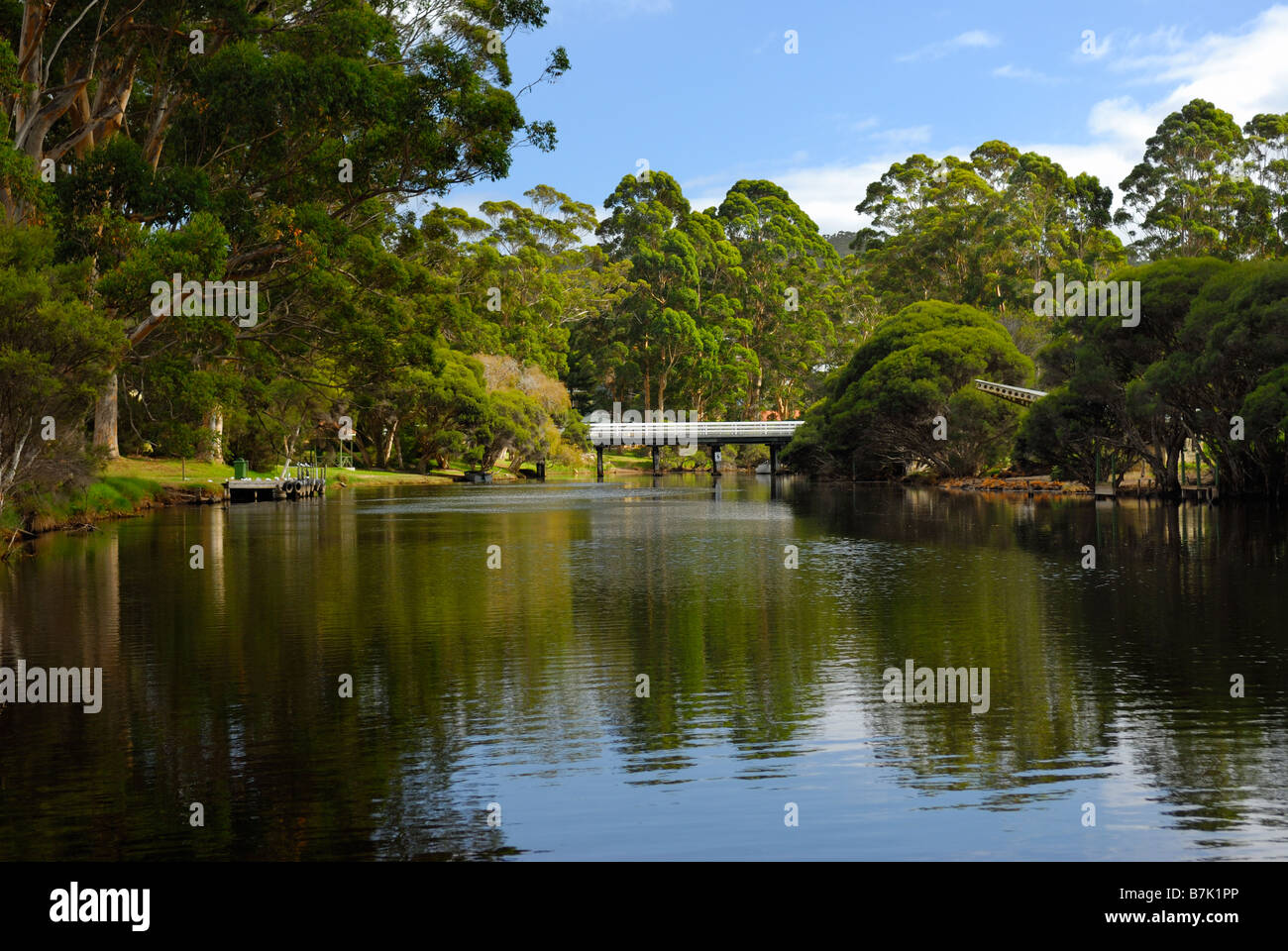 Picturesque Denmark River at Denmark in Western Australia Stock Photo ...
