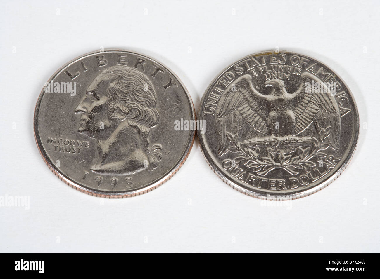 Two quarters side by side Stock Photo - Alamy