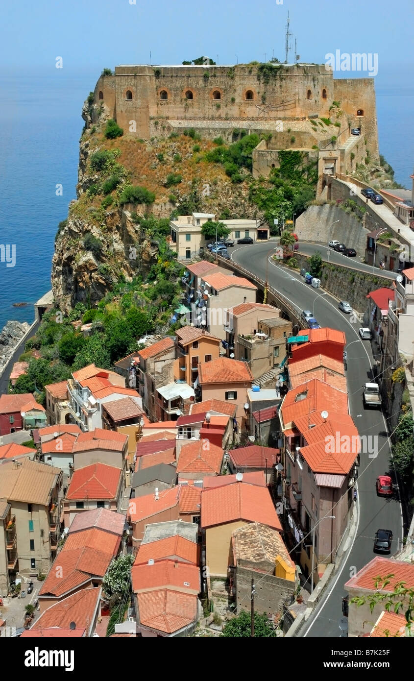Ruffo Castle in Scilla, province of Reggio Calabria, region of Calabria ...