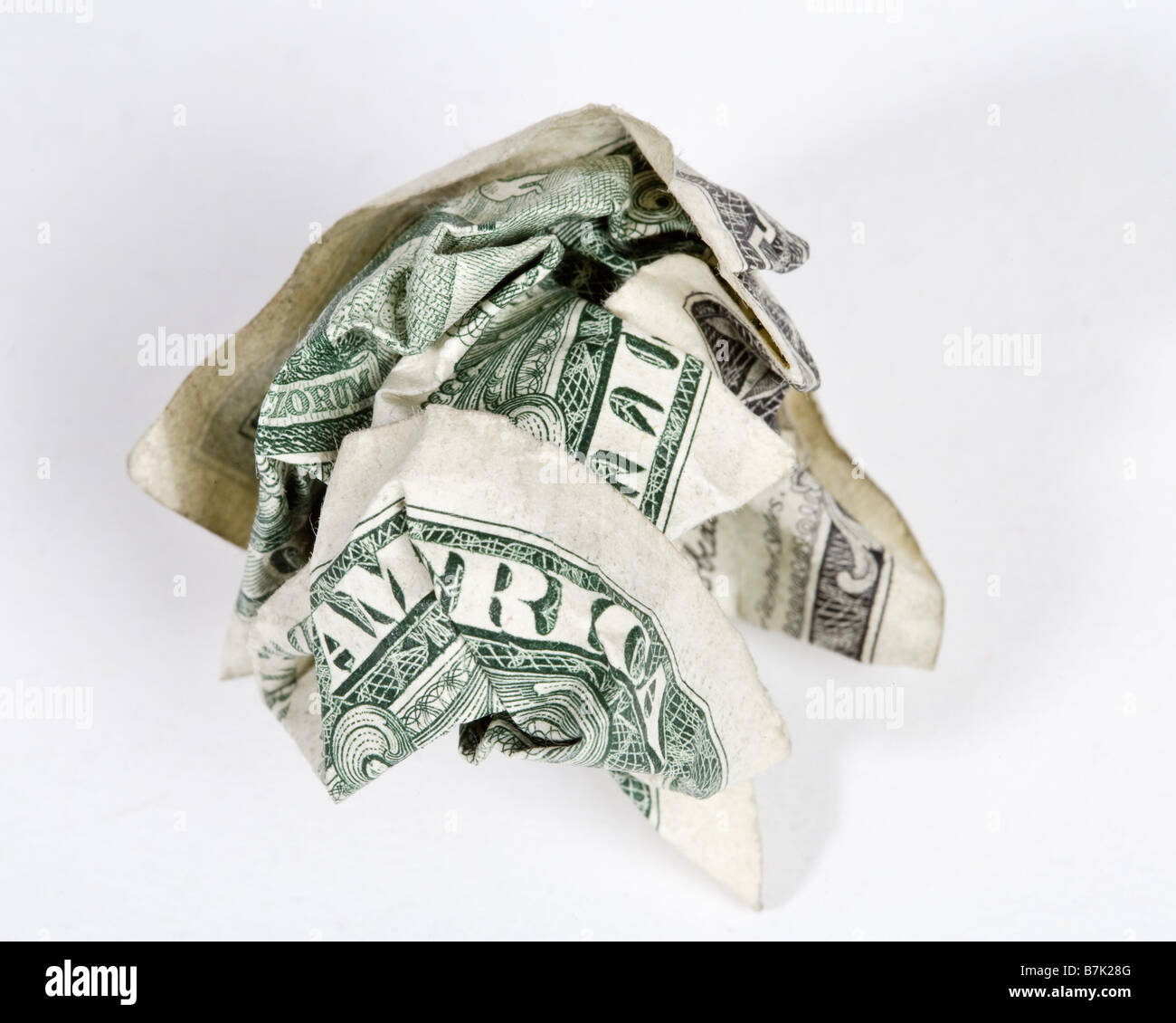 Wadded dollar bill hi-res stock photography and images - Alamy