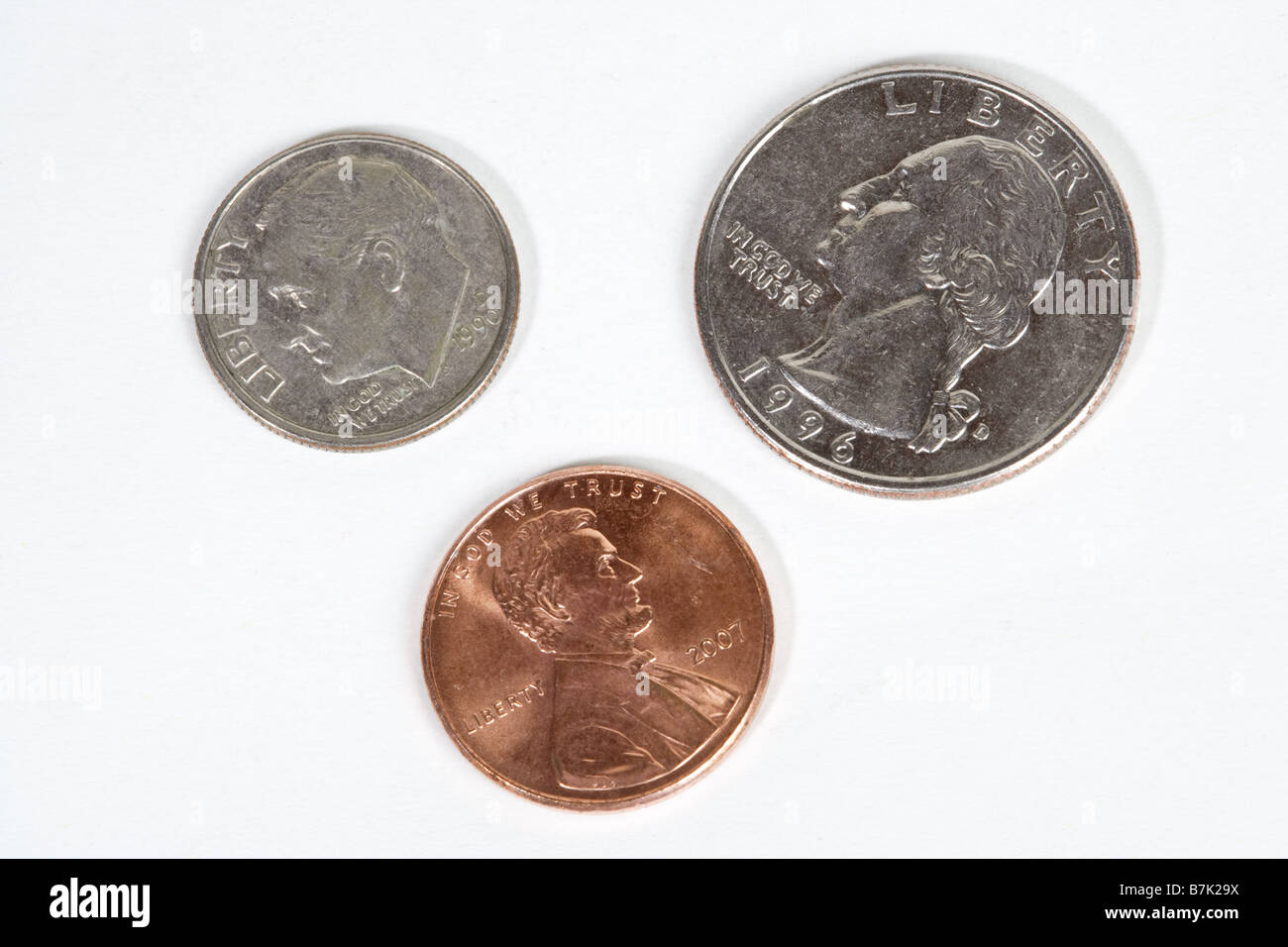 A small collection of coins Stock Photo - Alamy