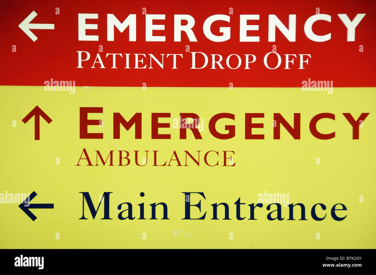 emergency hospital sign Stock Photo - Alamy