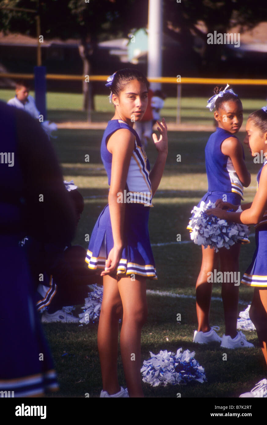 Cheerleader school bus hi-res stock photography and images - Alamy