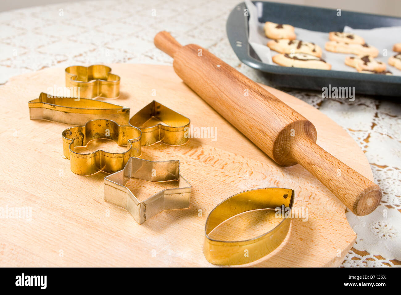 old cookie cutters Stock Photo - Alamy