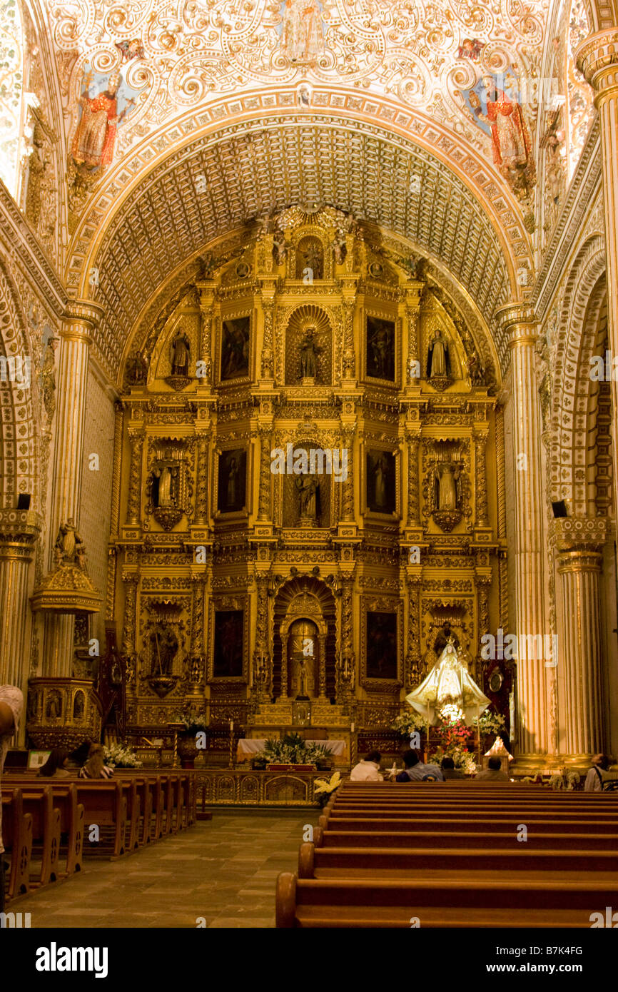 Oaxaca, Mexico. Altar of the Church of Santo Domingo Stock Photo - Alamy