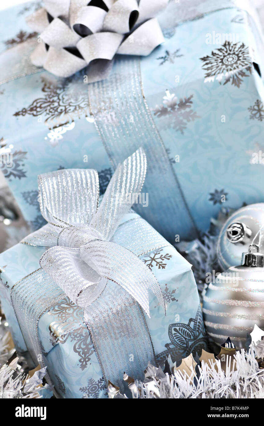 Wrapped gift boxes hi-res stock photography and images - Alamy